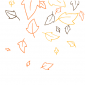 Wall Sticker Falling Leaves | StickyColours